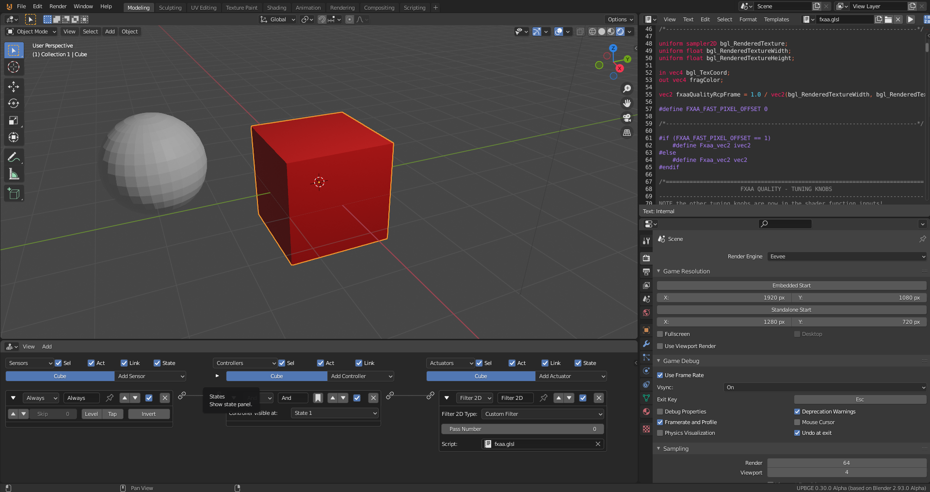 Filter 2D Actuator — UPBGE Manual