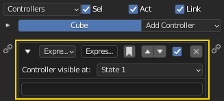 Expression Controller — UPBGE Manual